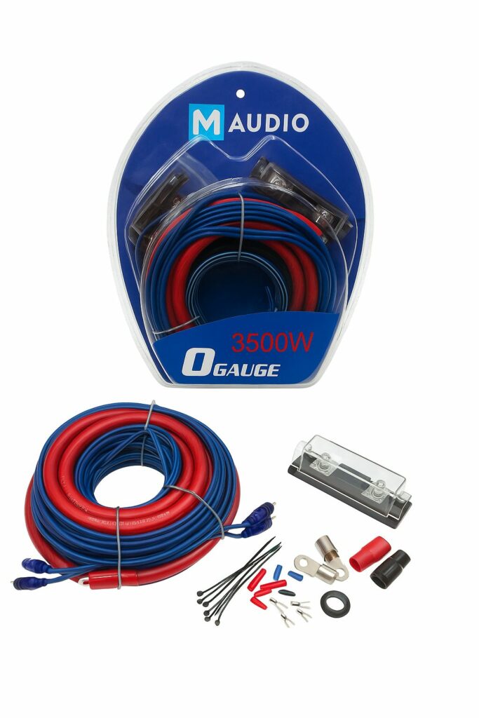 M-Audio 3500 Watts 0 AWG Gauge Car Amplifier Amp Sub Woofer Full ANL ...