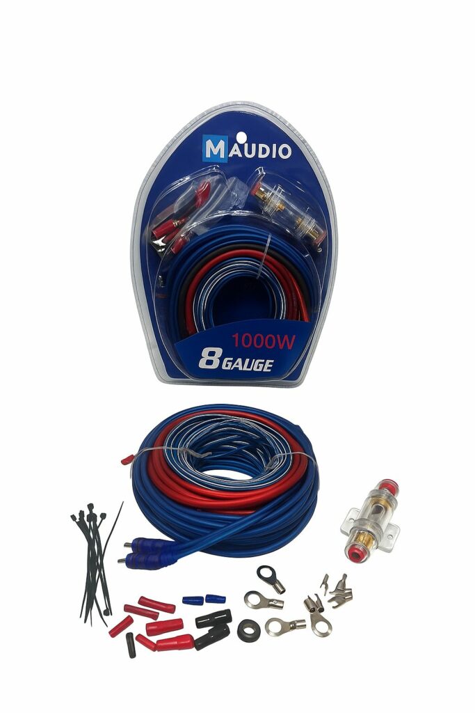 M-Audio 1000 Watts 8 AWG Gauge Car Amplifier Amp Sub Woofer AGU Full ...